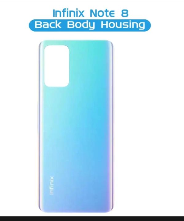 Infinix Note 8 Blue Rear Back Body casing Housing Replacement Battery ...