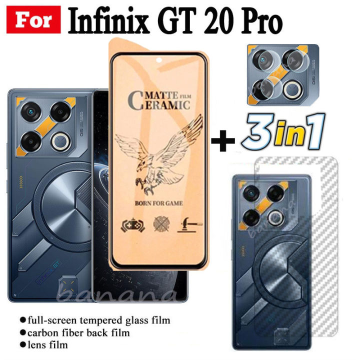 3 IN 1 infinix GT 20 Pro Ceramic Tempered Glass for infinix GT 10 Pro ...