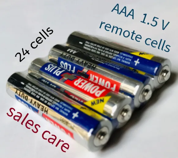 powerplus heavy duty AAA 1.5 V battery cell for remote controls etc ...