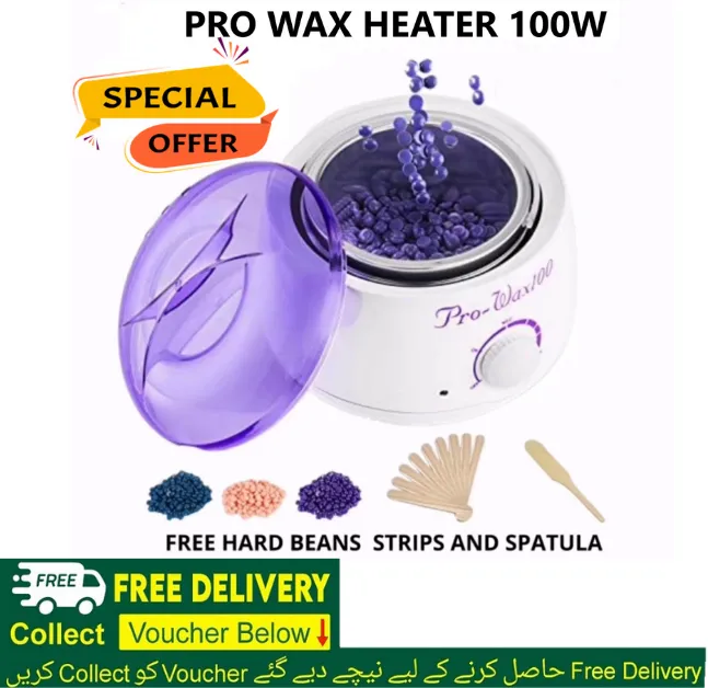 Pro Wax Professional Hair Removal Hot Wax Pot with Wood Poles - Elegant ...
