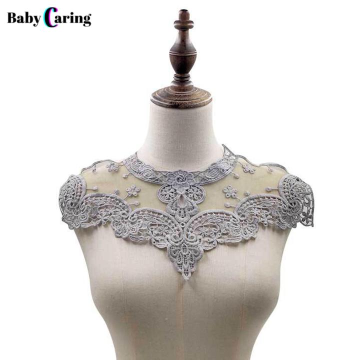 Lace Applique Hollow Design Multi-Color Lace Neck Collar | Daraz.pk