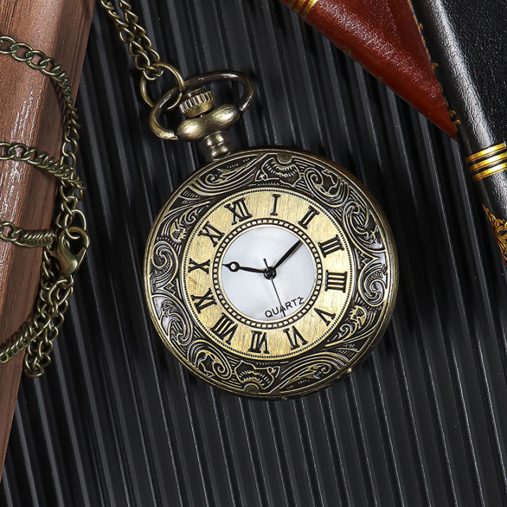 Factory Wholesale Shangpastoral Style Retro Roman Pocket Watch Large ...