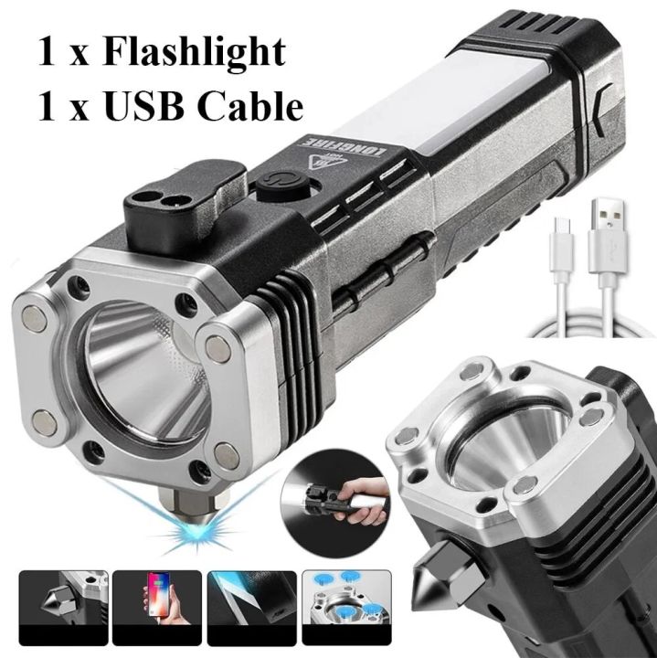 Multifunctional Powerful All in One Emergency Flashlight, Emergency ...