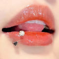 【Breath taking price】Fine Shiny Diamond Point C Lip Shape Girl in ...