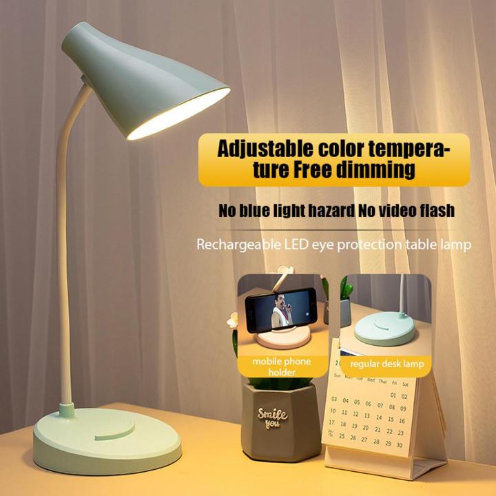 Touch Foldable Table Lamp DC5V USB Chargeable Student Study Reading ...
