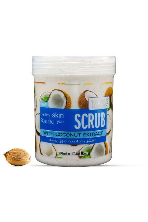 Professional Coconut Face & Body Scrub - 500ml, Gentle Exfoliation for ...