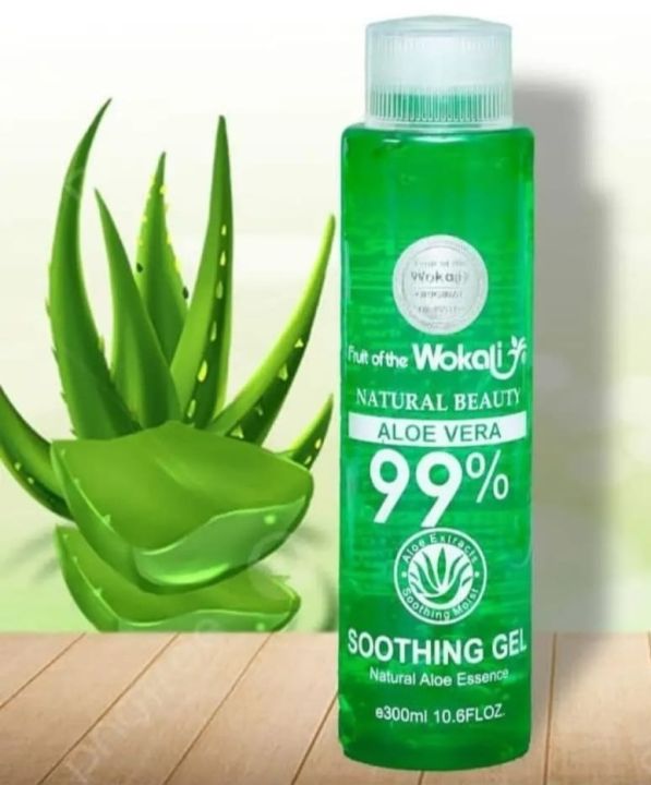 Aloe Vera Gel Smoothing & Moisture Natural Pure Aloe Vera 99% Soothing ...