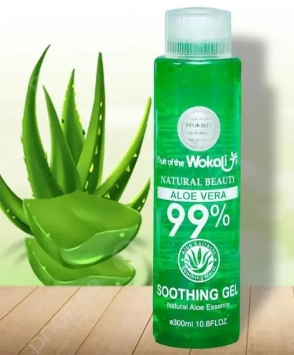 Aloe Vera Gel Smoothing & Moisture Natural Pure Aloe Vera 99% Soothing Gel Skin Moisturizing ...