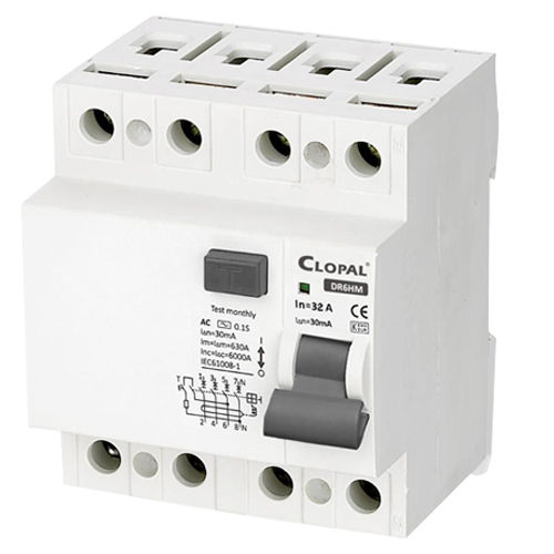 Clopal Earth Leakage Safety Protection Circuit Breaker 4 pols 32A Elcb ...