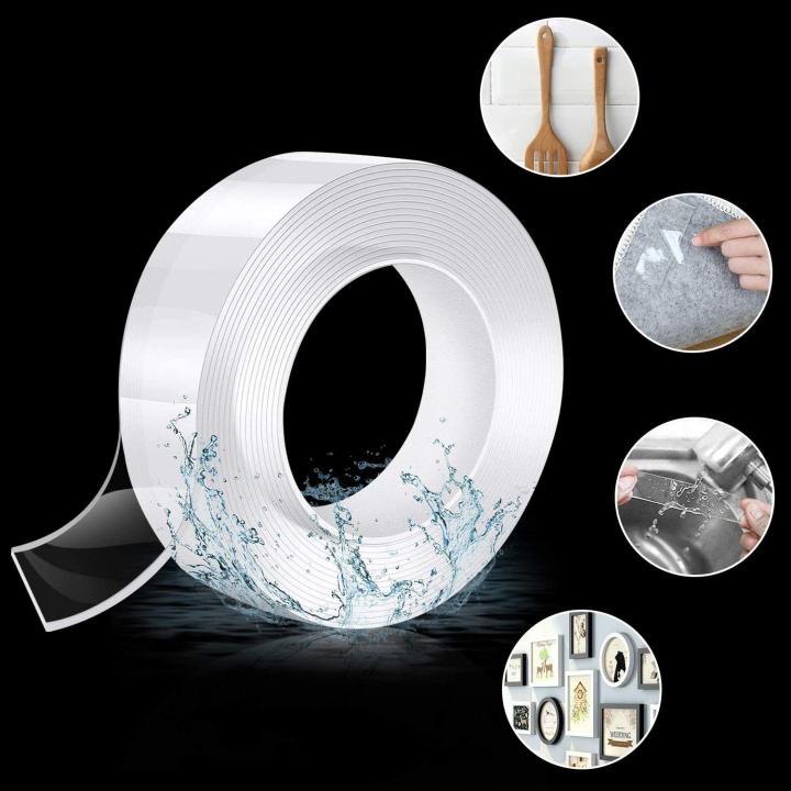 Nano Transparent Gel Tape – Reusable, Waterproof, Invisible Grip for ...