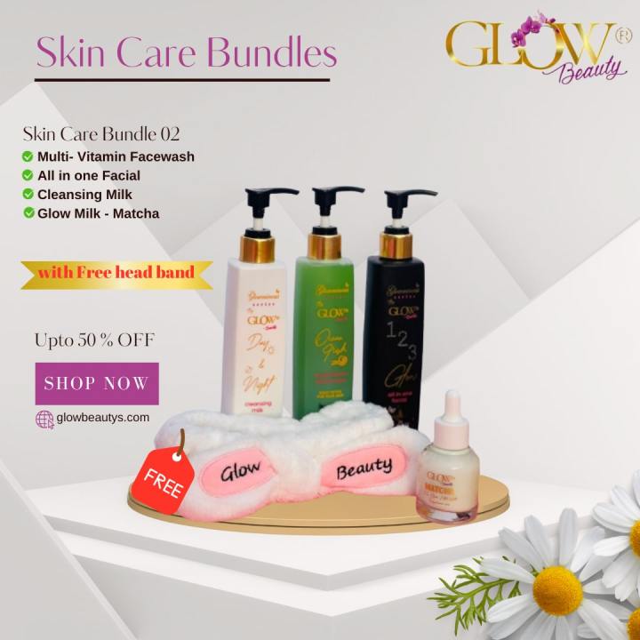 Glow Skincare Bundle 01 | Ultimate Skincare Set for Glowing, Hydrated ...