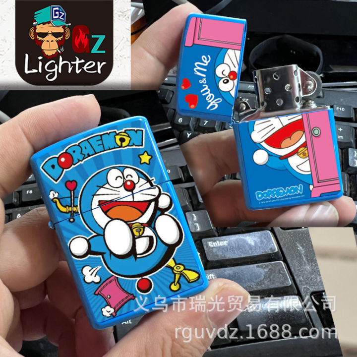 Kerosene Metal Grinding Wheel Lighter Doraemon a Cartoon Comic Series ...