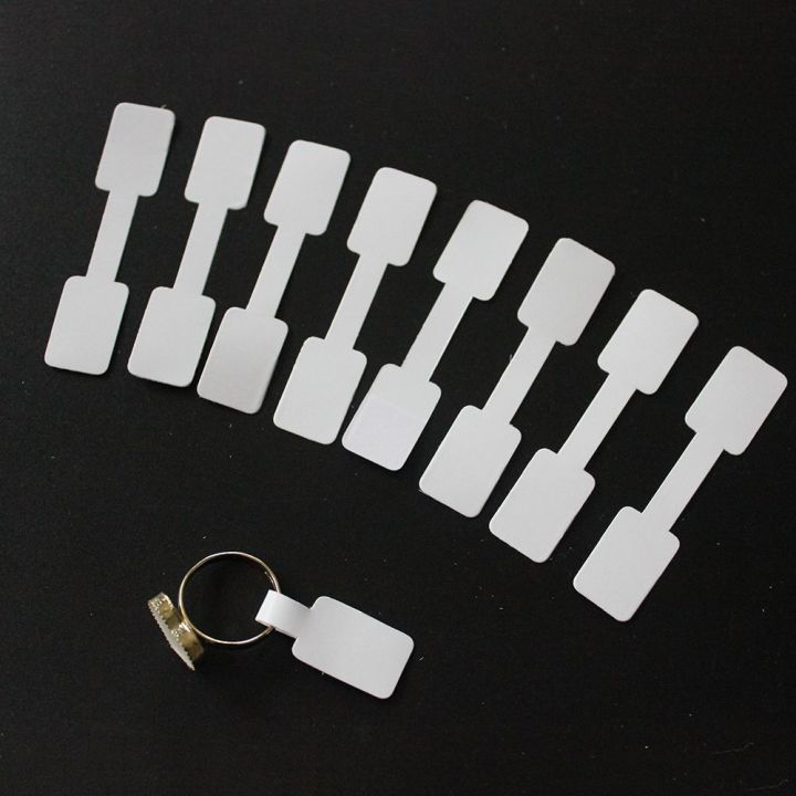 Blank Necklace Bracelet Jewelry Sticky Display Tags Ring Sticker Paper ...