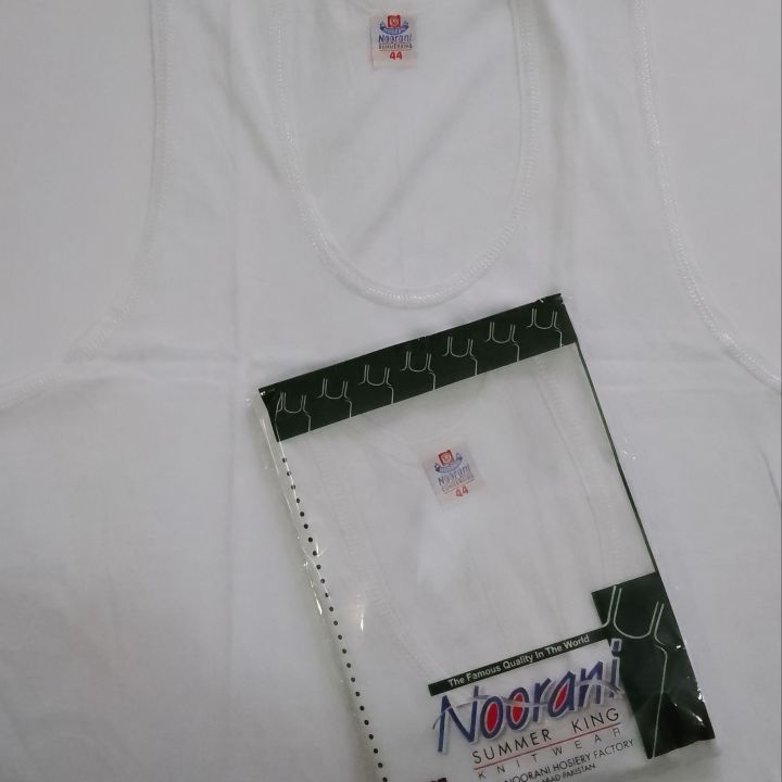 Pack of 3 Noorani Men's Sando Banyan - Original Noorani Cotton Vest ...