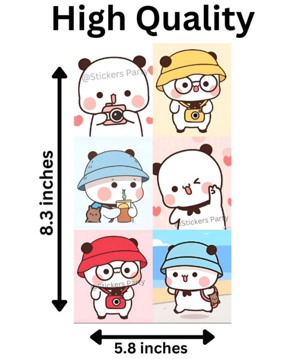 Budu Dudu Kawaii Sticker Sheet Uncut A5 Size (8.3x5.8 inches) for ...