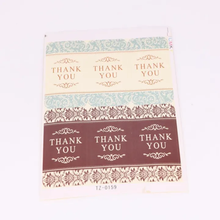 Multifunction DIY Self-adhesive Thank You Sealing Labels Sealing ...