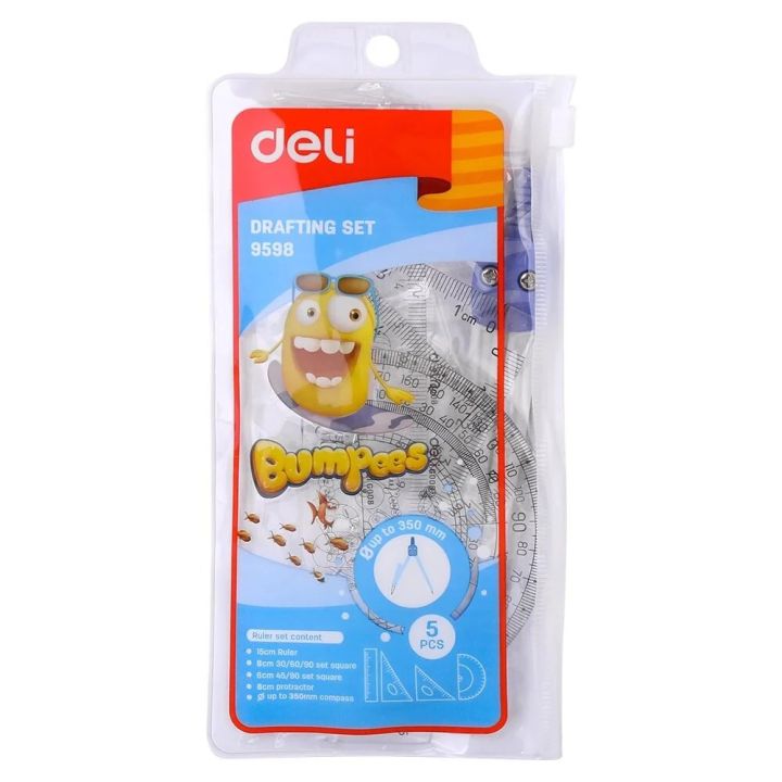Deli Geometry Tool Set 5pcs 9598 and cute stationery and school or ...