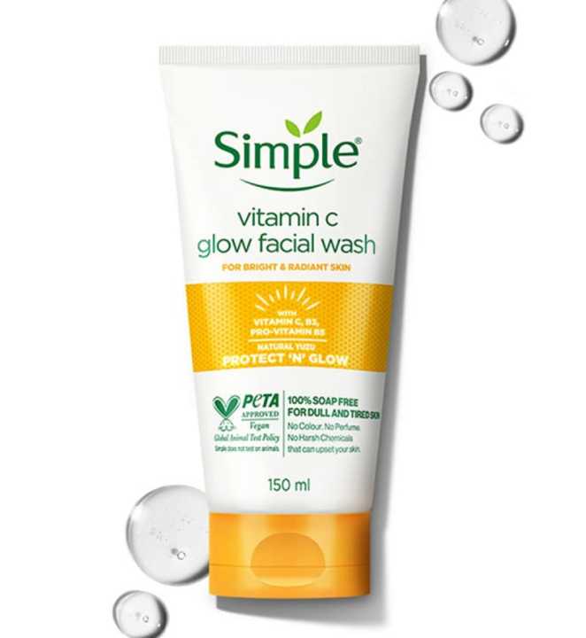 Simple Express Glow Clay Polish Face Wash 150ml – Deep Cleansing ...