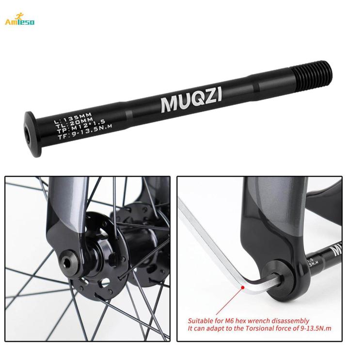 Bike Front Fork Thru Axle Fork Mount Thru Axle Bike Fork Axle Skewer ...