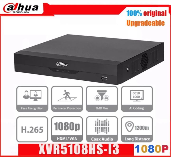 Original Dahua 8 Channels XVR DVR- 5MP XVR5108HS-I3-Dahua CCTV camera DVR-CCTV camera DVR box ...