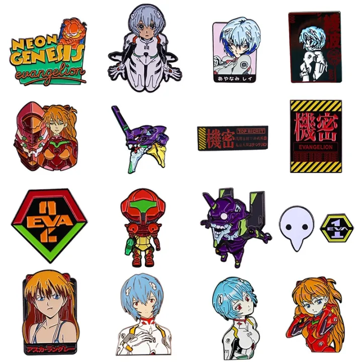 Eva Unit 01 Pin Black Evangelion Rei Ayanami Enamel Pin EVA-0 Unit 00 ...