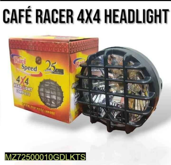 Cafe Racer Headlight 4x4 with jal for All Bikes china Bikes | Daraz.pk
