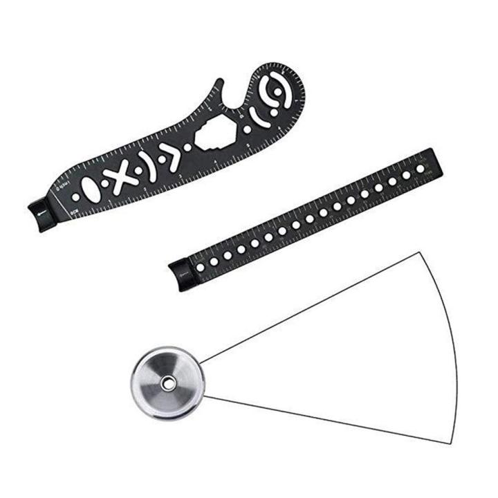 Draw Tool Design Drawing Curved Metal Multi-function EDC Ruler for ...