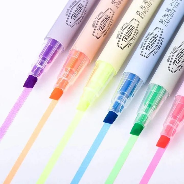 Deli Solid Color Highlighter Set – Brighten Your Notes and Documents ...