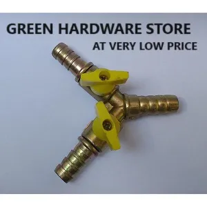 Gas Joint 3 Way T with valve control | Daraz.pk