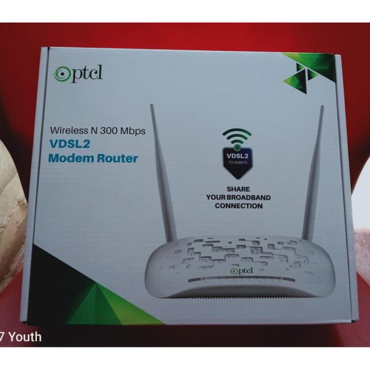 Ptcl Wifi Router VDSL2- Used Product- tp-link Manufactured- TD-W9970 ...