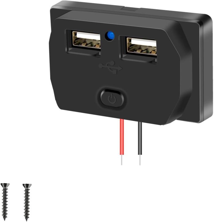 Universal Dual USB Socket Car Charger Quick Charge Socket Panel with ...