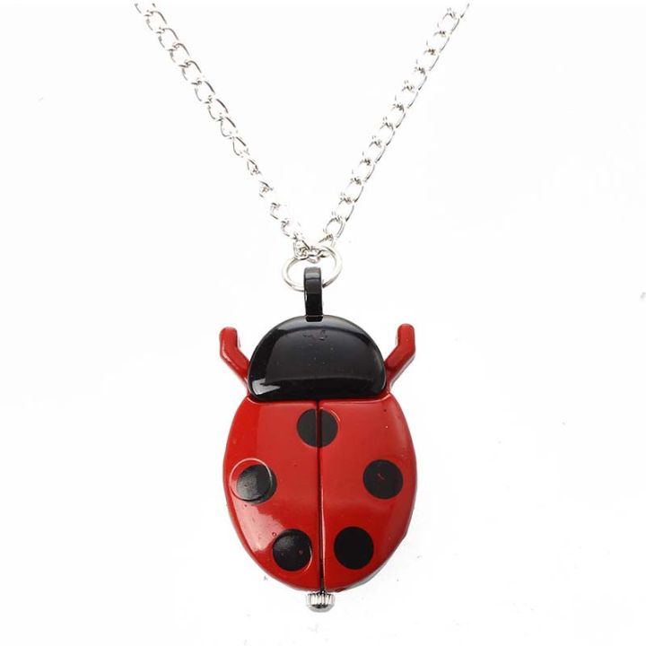 Red Ladybug Necklace Pendant Clock Watch HOT | Daraz.pk