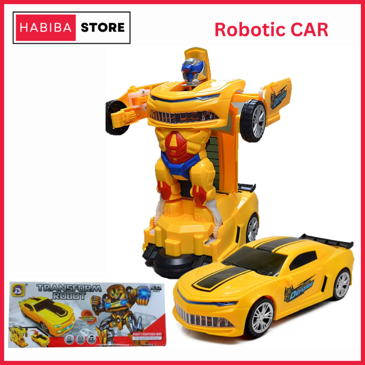 2 in 1 Robot to Car Convertible Vehicle with Lights & Music Robot Car ...