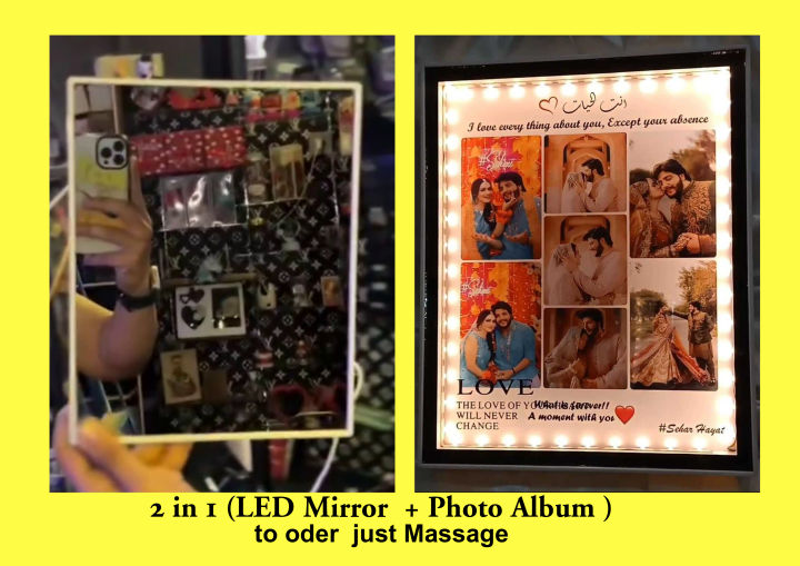 Fancy LED Magic Mirror + Photo Frame | Daraz.pk