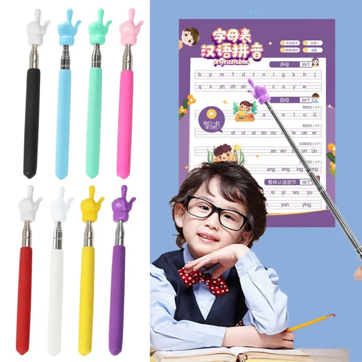 Retractable Finger Design Teaching Tools Stainless Steel Whiteboard ...