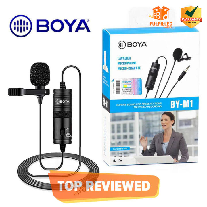 Best Quality Boya BY M1 Professional Collar Microphone 3.5mm Audio for ...