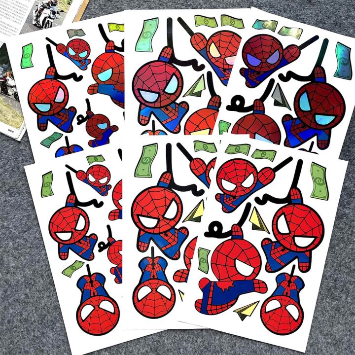 Marvel Spider Man Car Sticker Decor Automobile Body Window Windshield ...