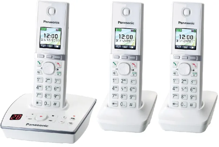 KX-TG8061e Trio Intercom plus PTCL Wireless landline phone with Color Display, Answering Machine ...
