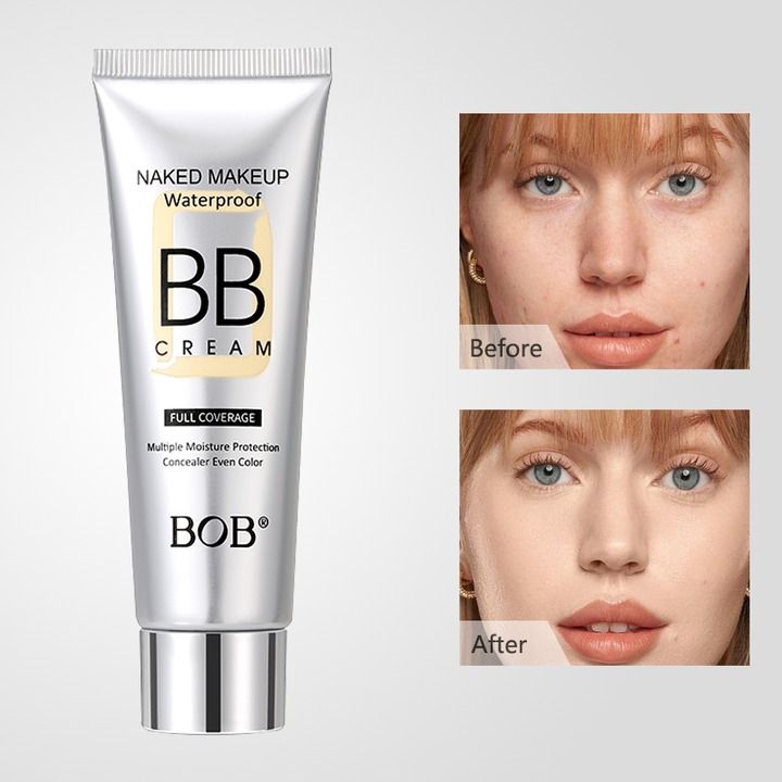 BOB Foundation BB Cream Waterproof Concealer Whitening Moisture Natural ...