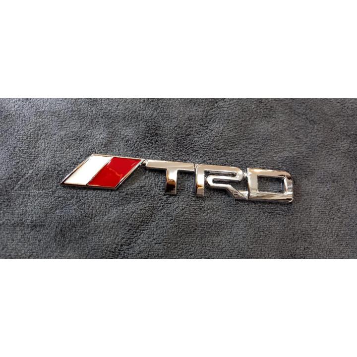 TRD silver - Car Styling 3D Metal Trunk Body Badge Sticker Emblem 2021 ...