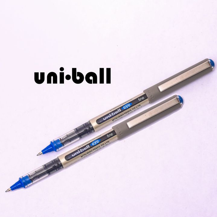 Uniball Eye Fine Rollerball Pens, Black Pens Pack of 2, Fine Point Pens ...
