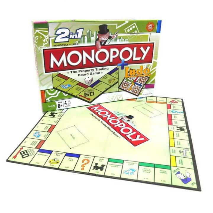 2 in 1 Monopoly Property Trading + Ludo Board Game | Daraz.pk