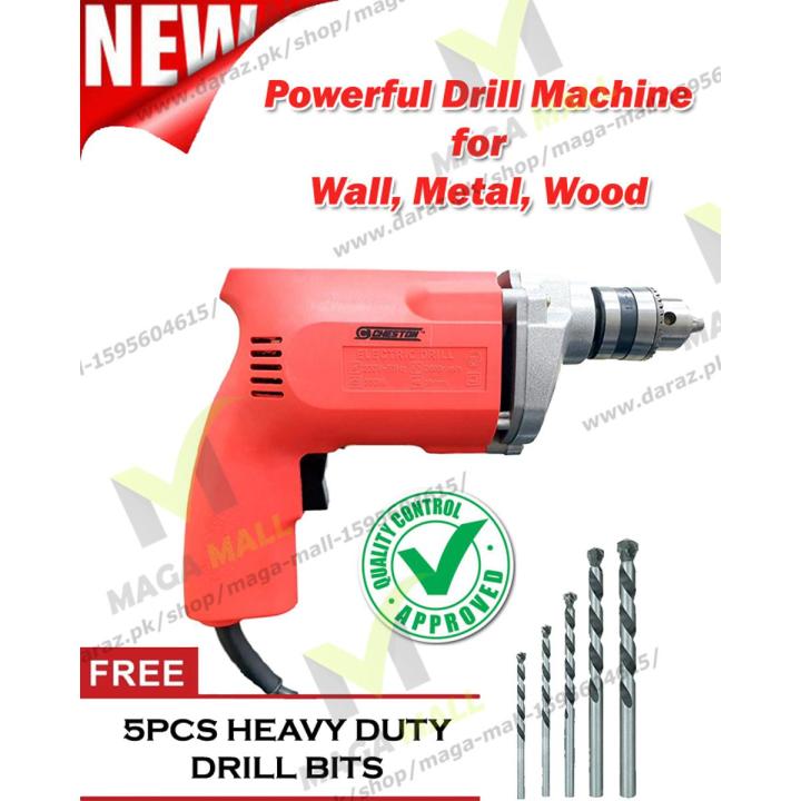 10mm Powerful Home Use Electric Drill Machine 10Mm with Masonry Drill ...