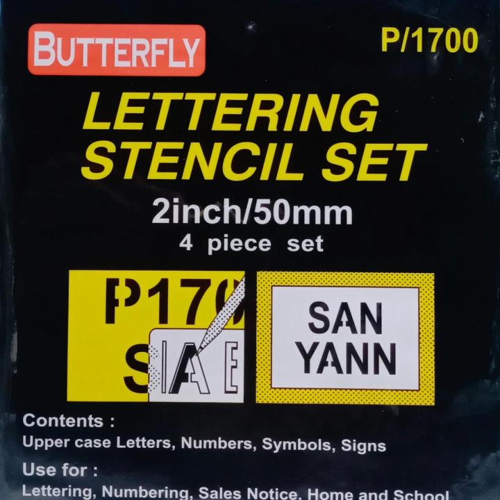 LETTERING STENCIL SET OF LETTERS NUMBERS SIGNS 4 PIECE | Daraz.pk