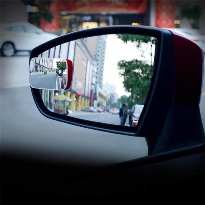 Adjustabe HD Glass Convex Car Blind Spot Mirror For Parking Rear View ...