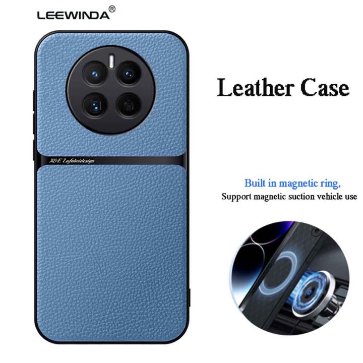 For Huawei Mate 50 Phone Case，Luxury Ultra-thin Leather Full Lens ...