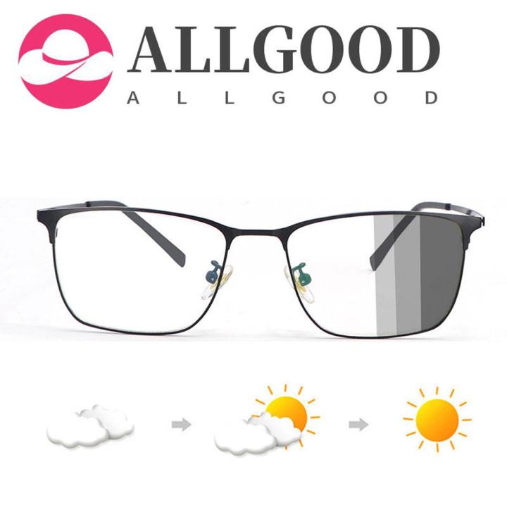 【ALLGOOD】Anti Scratch Photochromic Glasses With Anti Radiation For Men ...