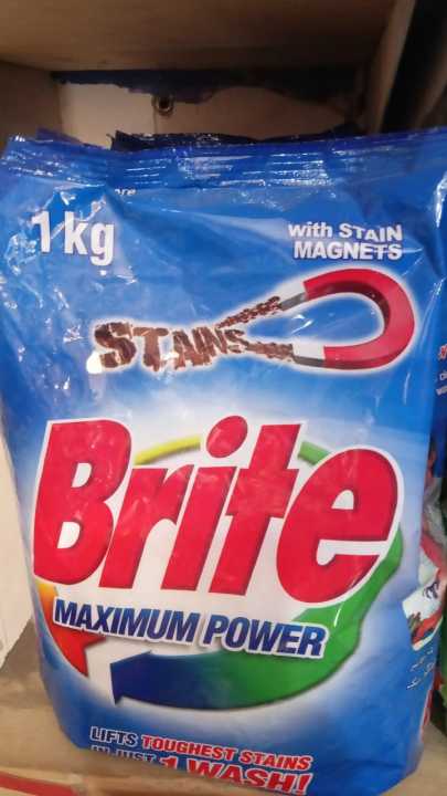 Brite 1kg - Detergent Washing Powder | Daraz.pk