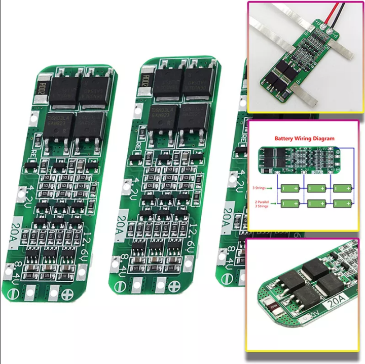 3S 20A Li-ion Lithium Battery 18650 Charger Cell 11.1V 12V 12.6V PCB ...