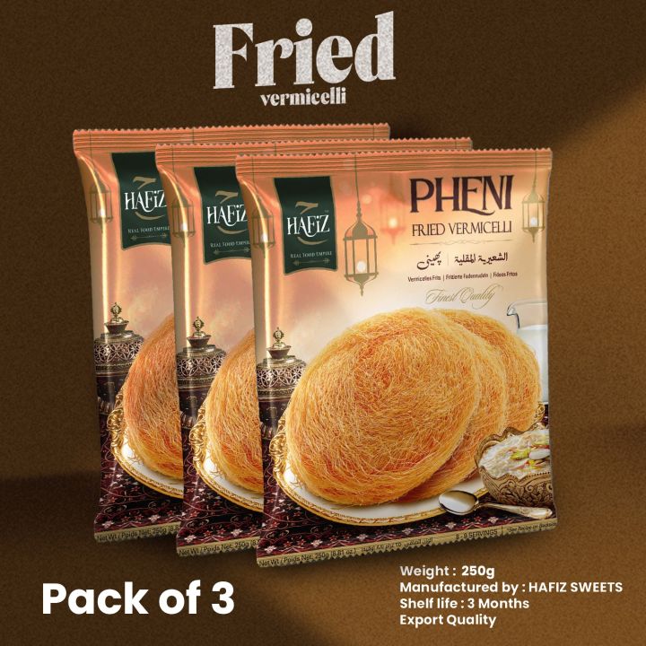 Pack of 3 Special Pheni 250g | Ramzan Essential | Manufactured by Hafiz ...